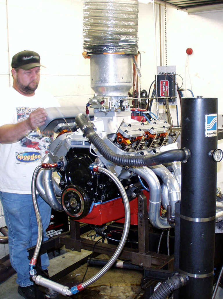 Johnny sets the valves on dyno engine | Reher Morrison Racing Engines